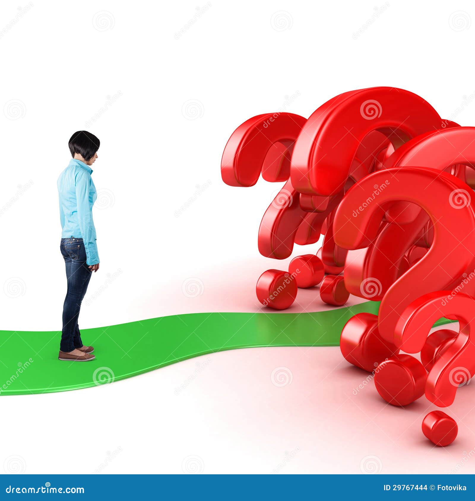 Boy And Girl With Questions In Hearts Cartoon Vector | CartoonDealer ...