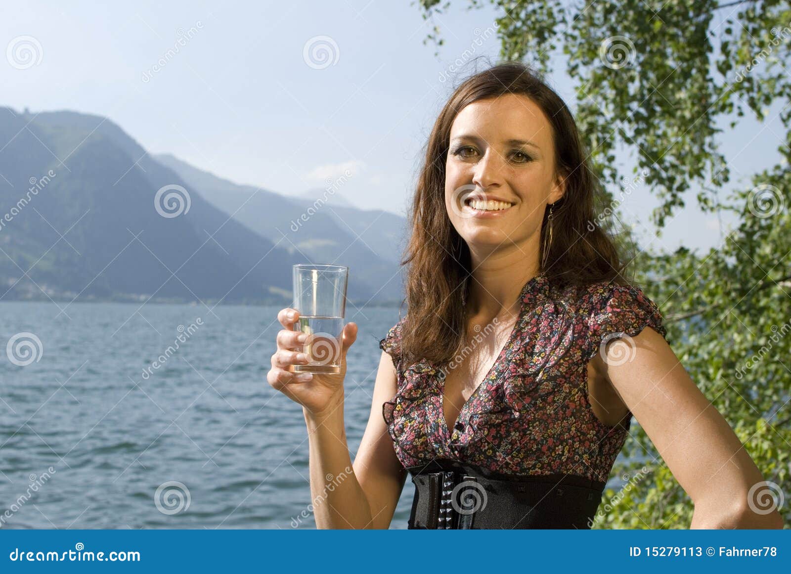 Girl refreshing stock image. Image of health, drinking - 15279113