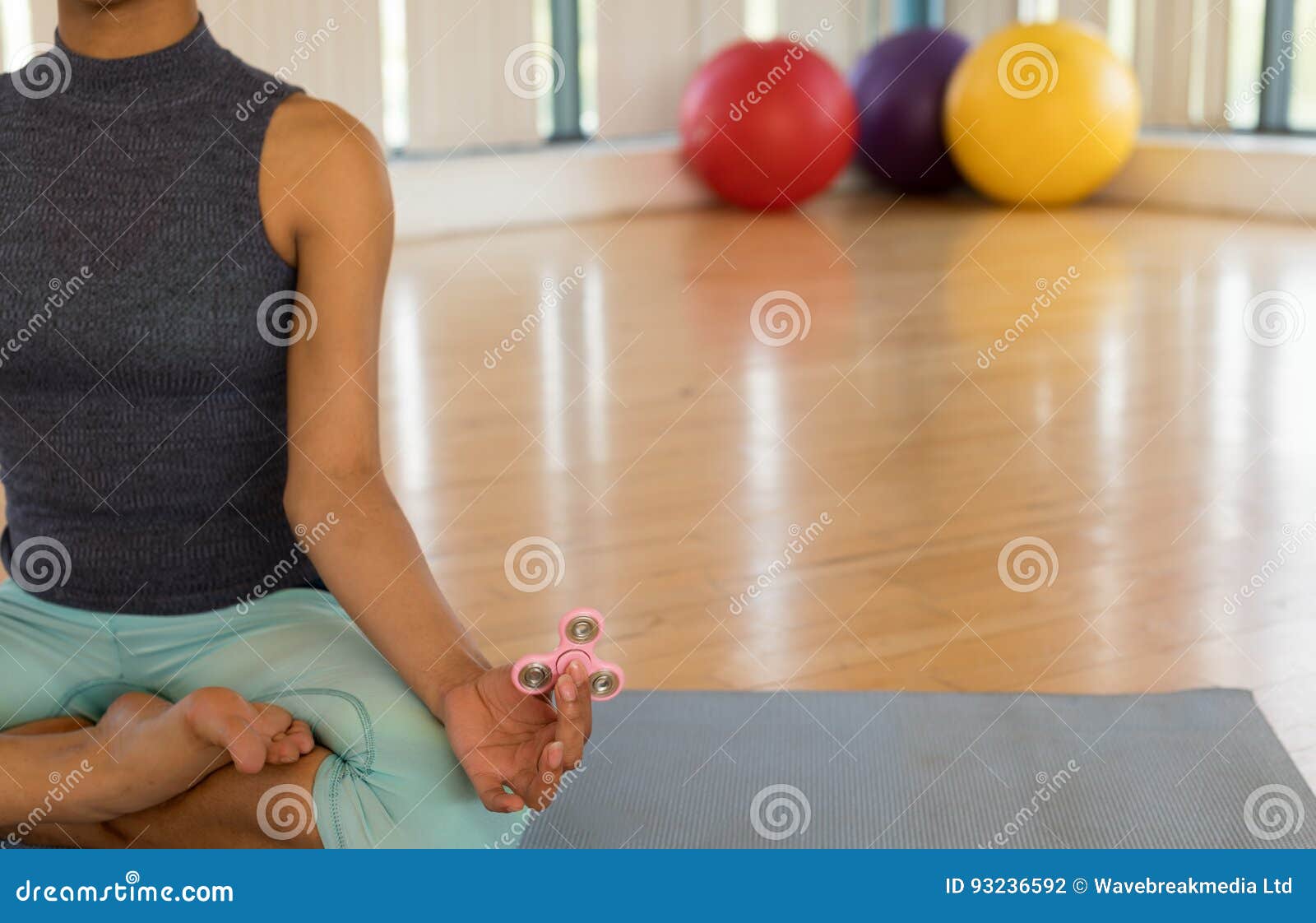 Girl Relaxing with Fidget Spinner Stock Photo - Image of invention ...