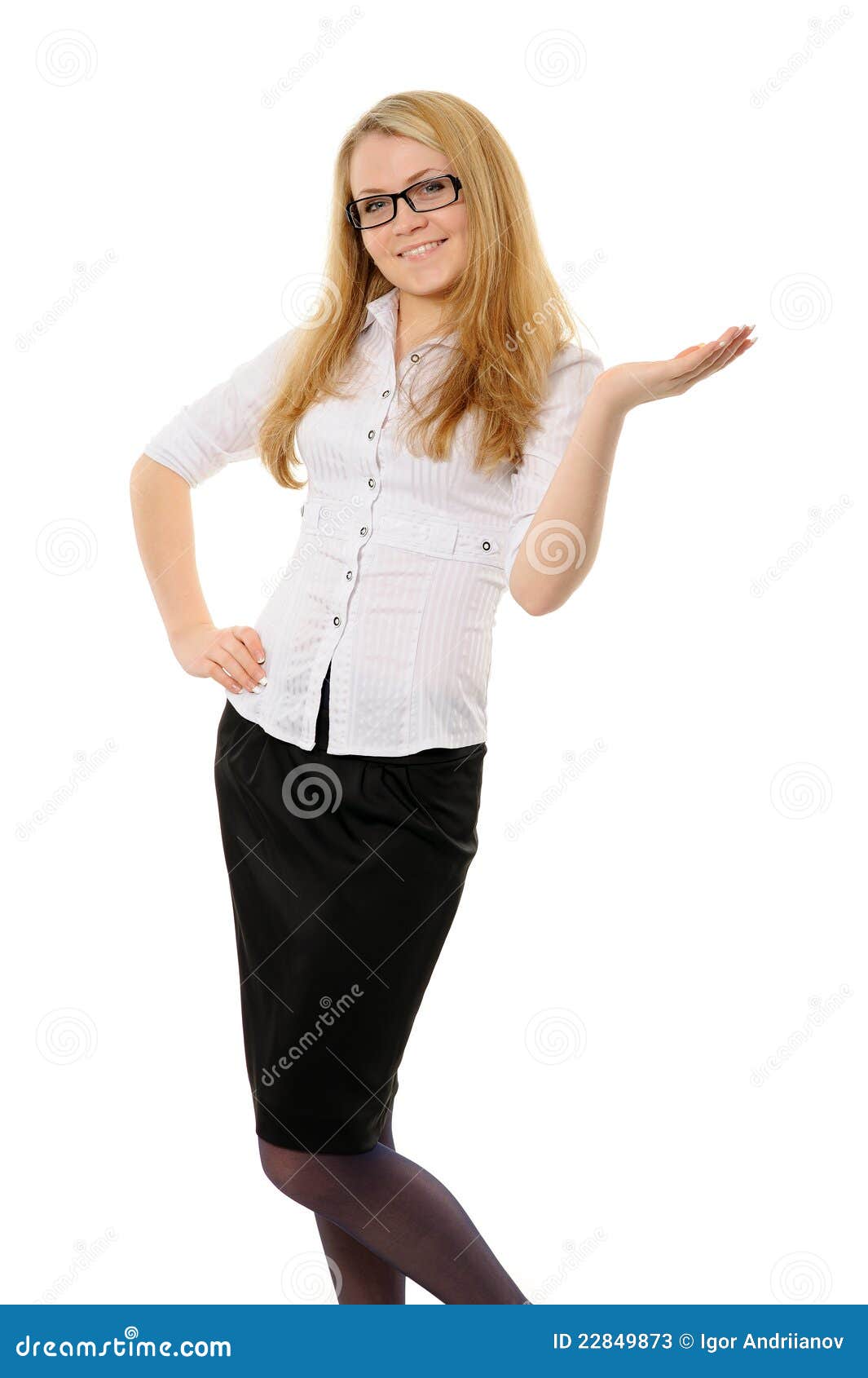 The Girl Representing Your Product Stock Image - Image of open, looking ...