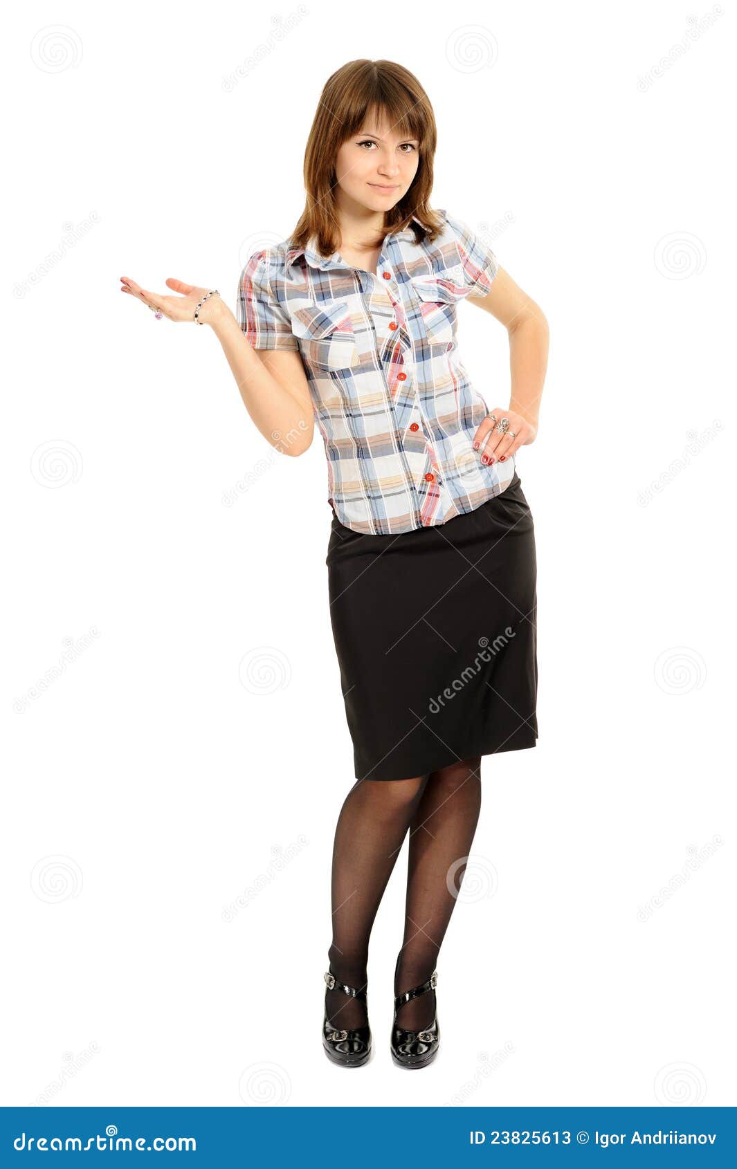 Girl Representing Your Product Stock Image - Image of lady, happy: 23825613