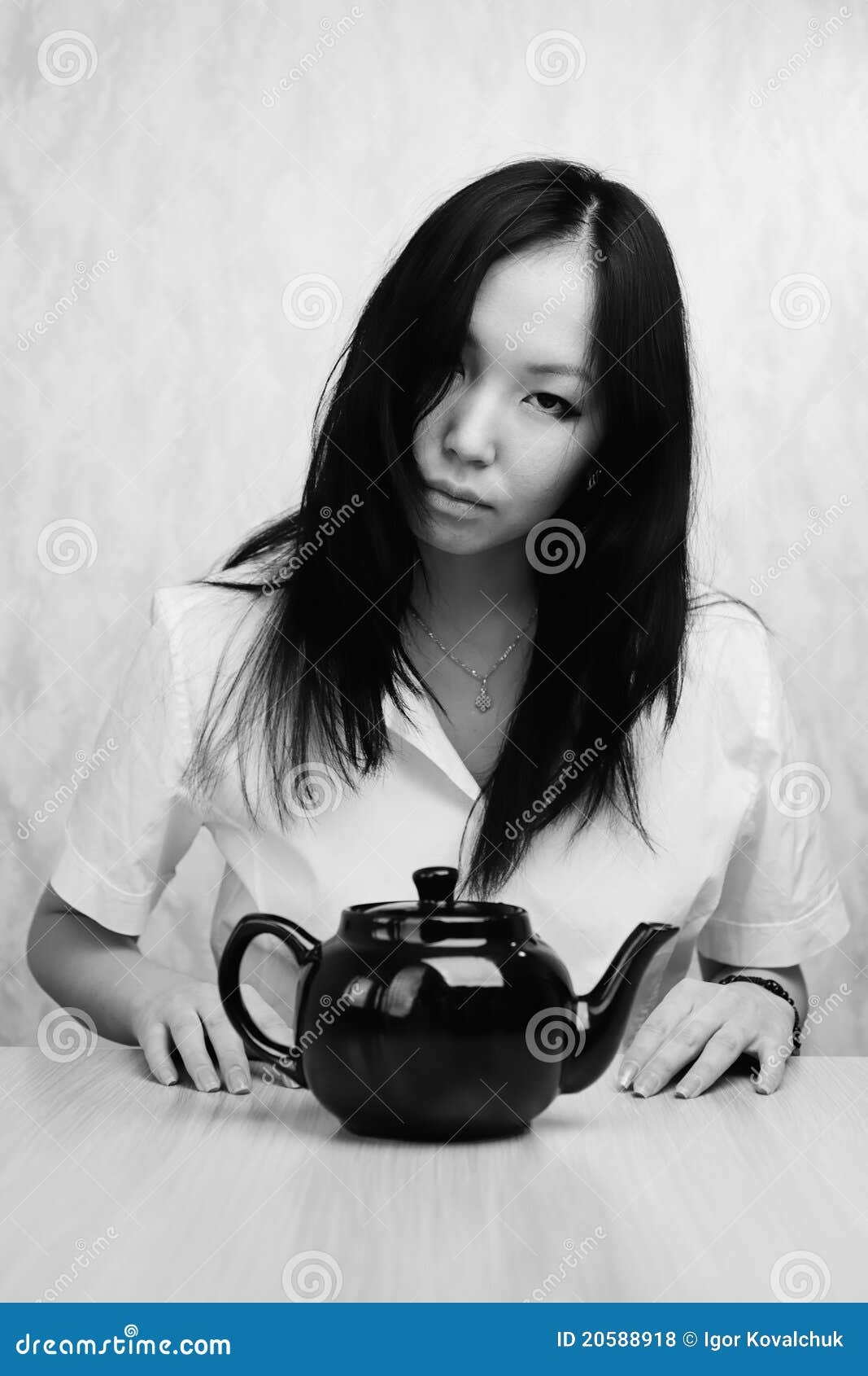Girl rest on table stock photo. Image of elegance, alone - 20588918