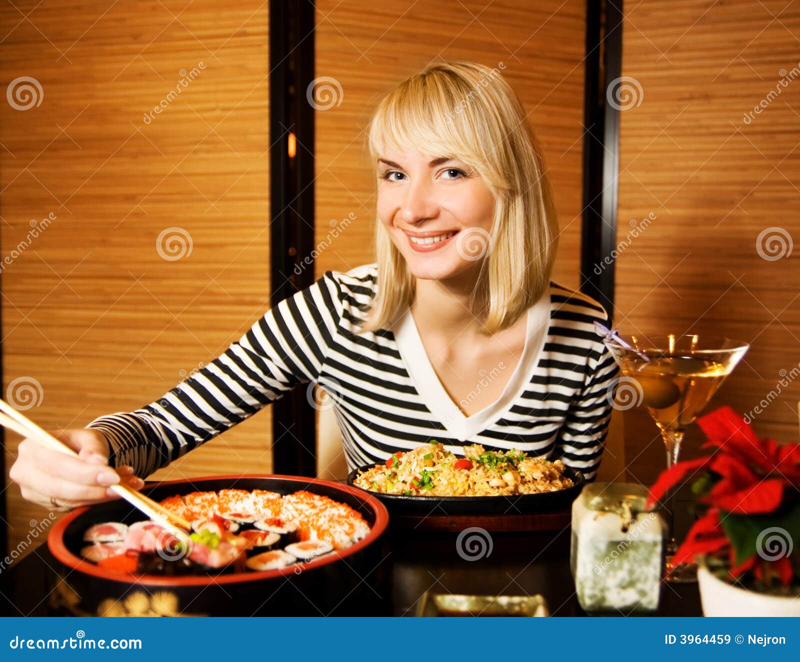 Girl in a restaurant stock image. Image of beautiful, beauty - 3964459