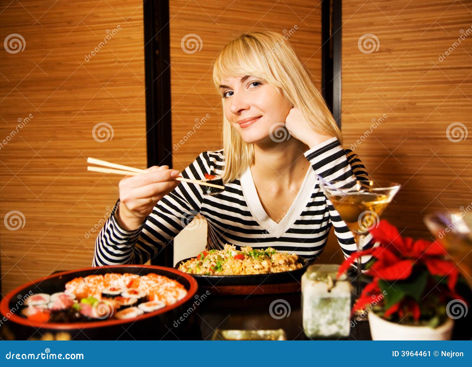 Girl in a restaurant stock image. Image of cuisine, lifestyle - 3964461