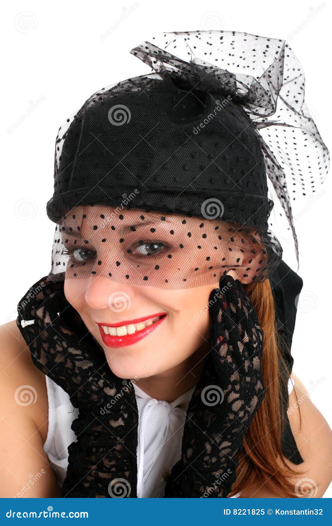 Girl in retro style stock image. Image of vail, healthy - 8221825