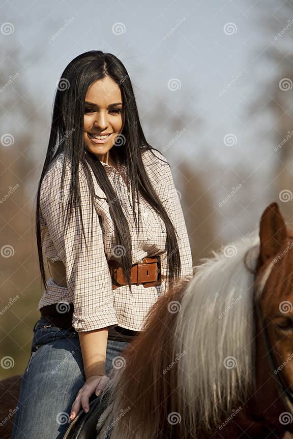Girl riding stock photo. Image of face, people, modern - 24207068