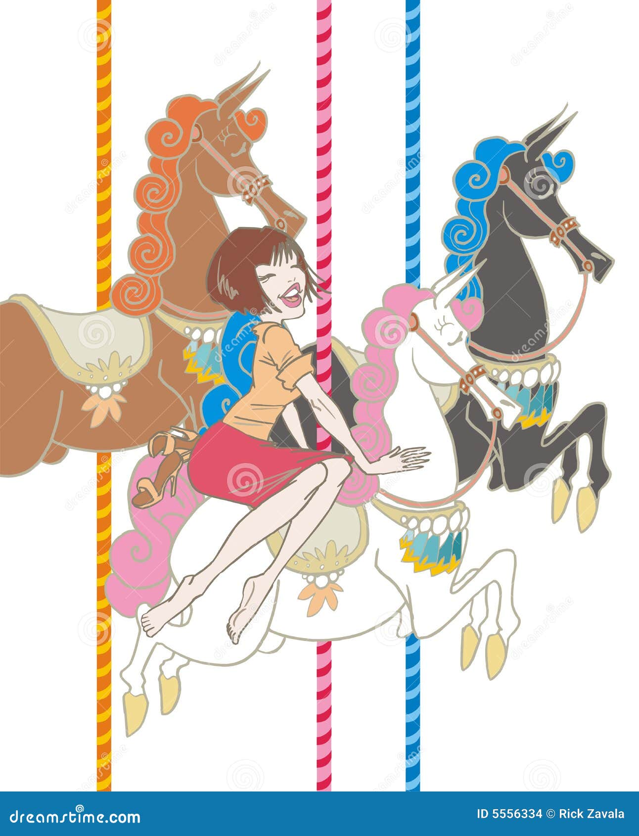 Carousel Pole Stock Illustrations – 47 Carousel Pole Stock ...
