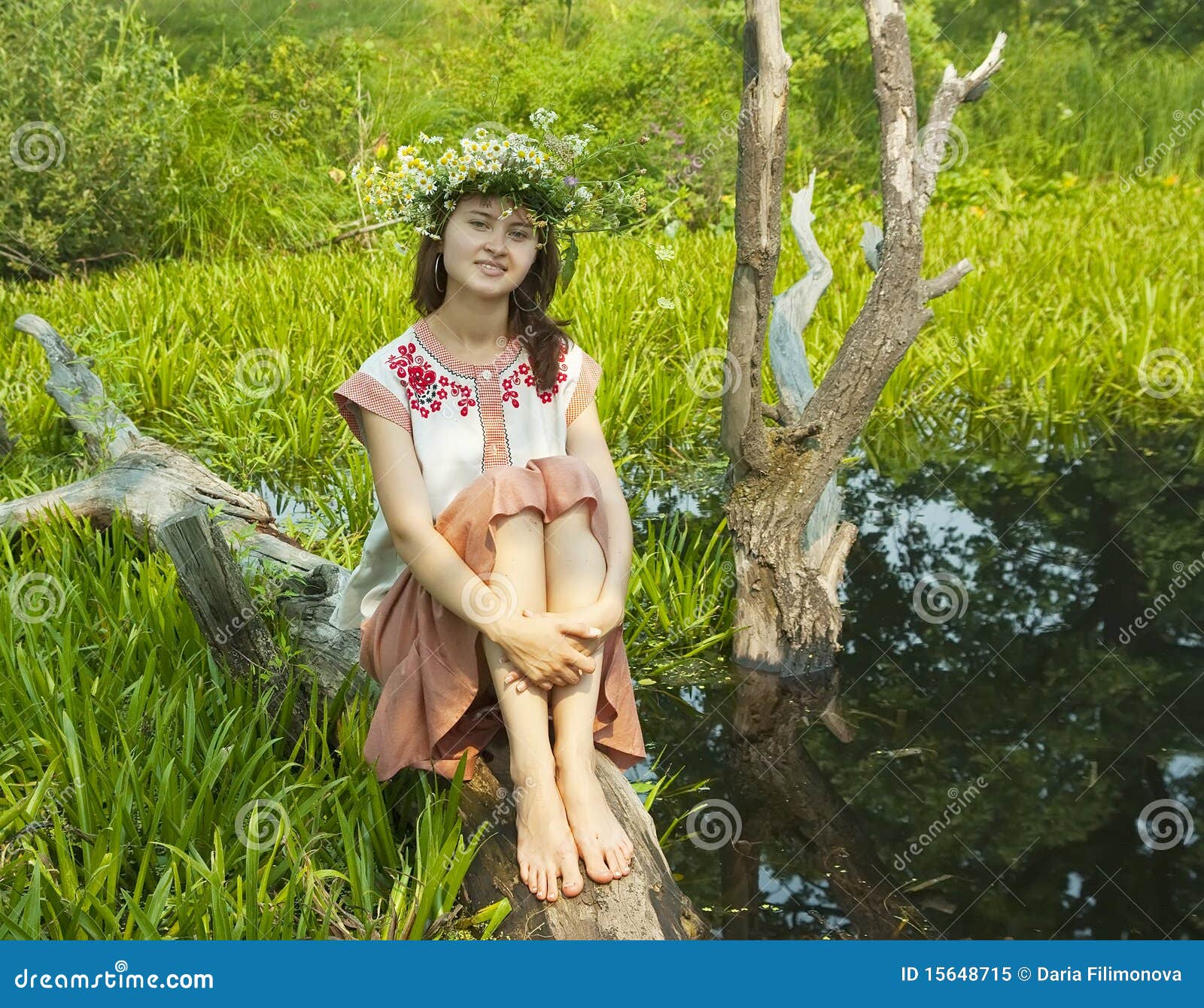 Girl in river stock image. Image of summer, girl, natural - 15648715