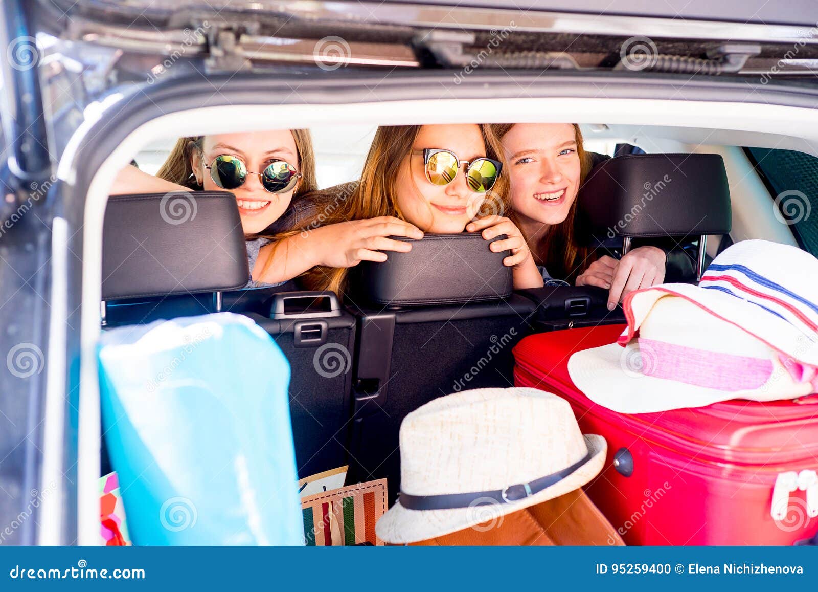 Girl road trip stock photo. Image of freedom, leisure - 95259400