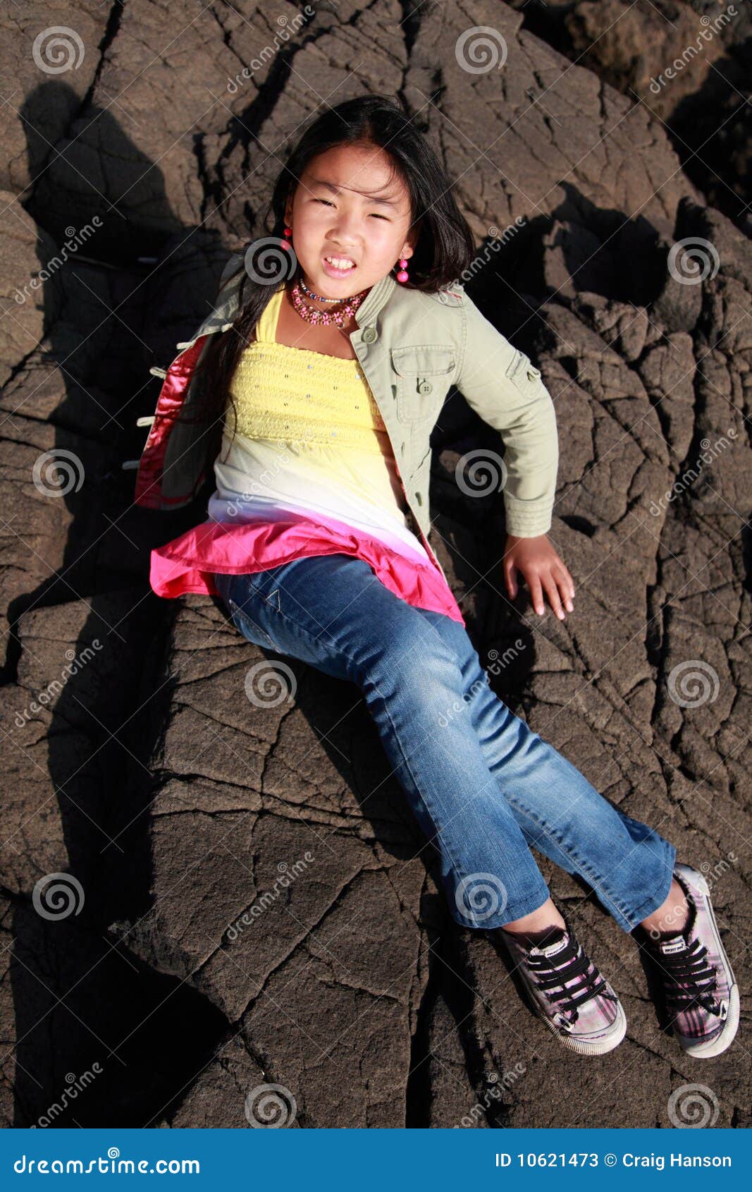 Girl on Rocks stock image. Image of person, protrait - 10621473