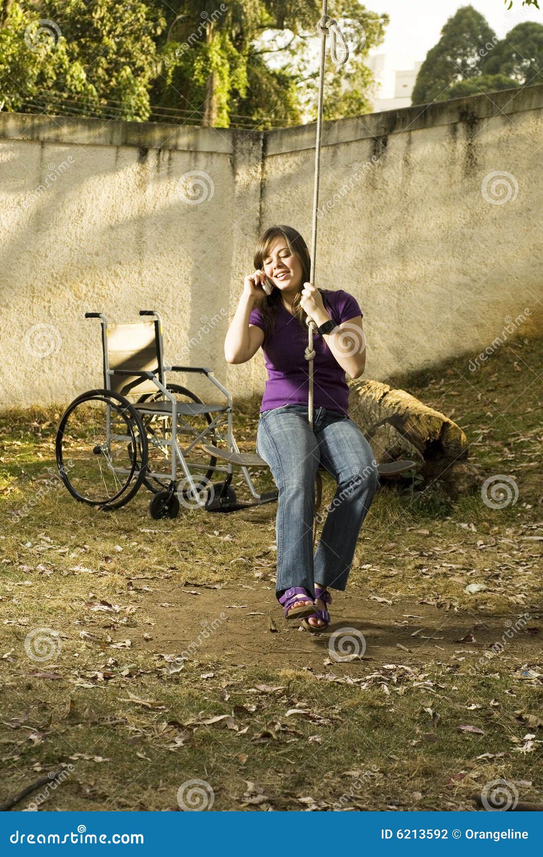Girl On Rope Swing Picture. Image: 6213592
