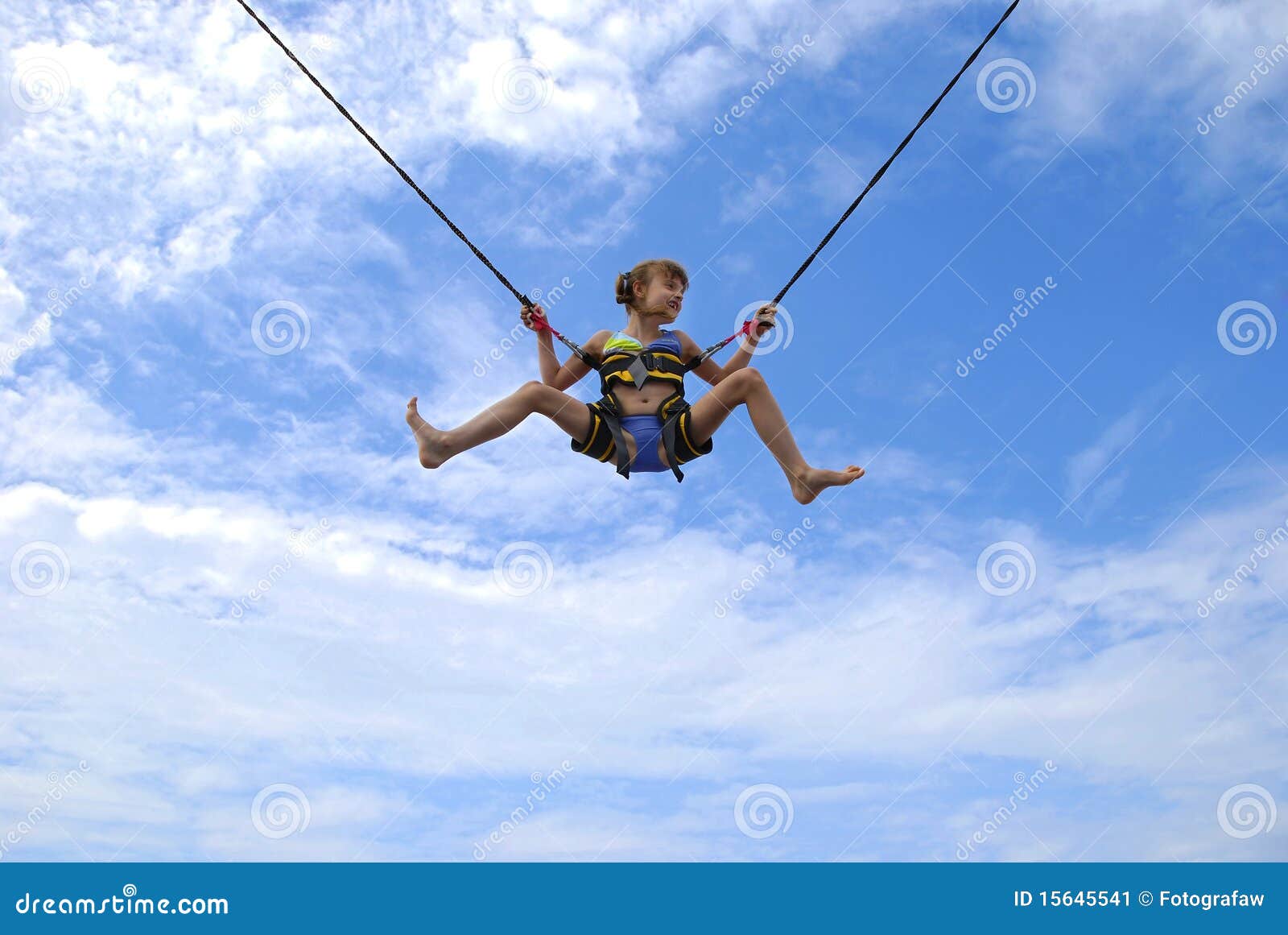 Girl on ropes stock image. Image of leave, play, holidays - 15645541