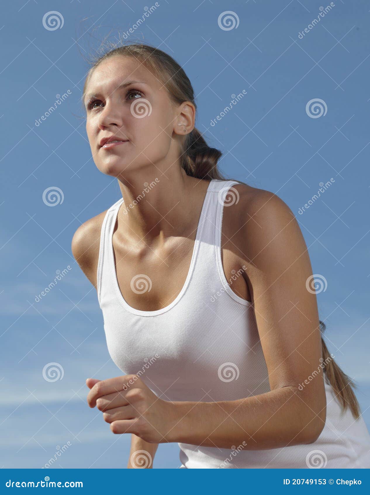 Girl run stock image. Image of nature, people, competition - 20749153