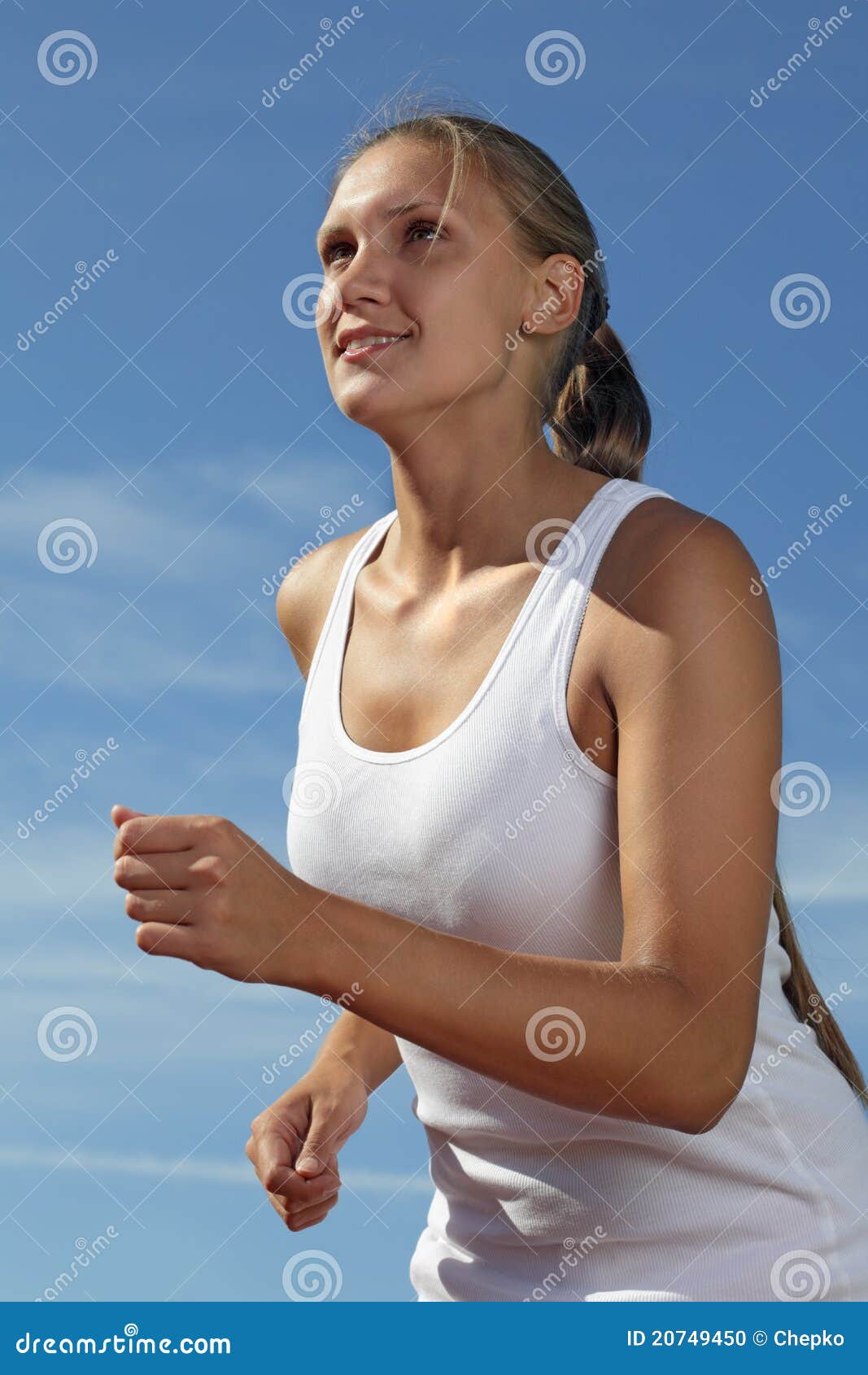 Girl run stock photo. Image of athletics, action, energy - 20749450