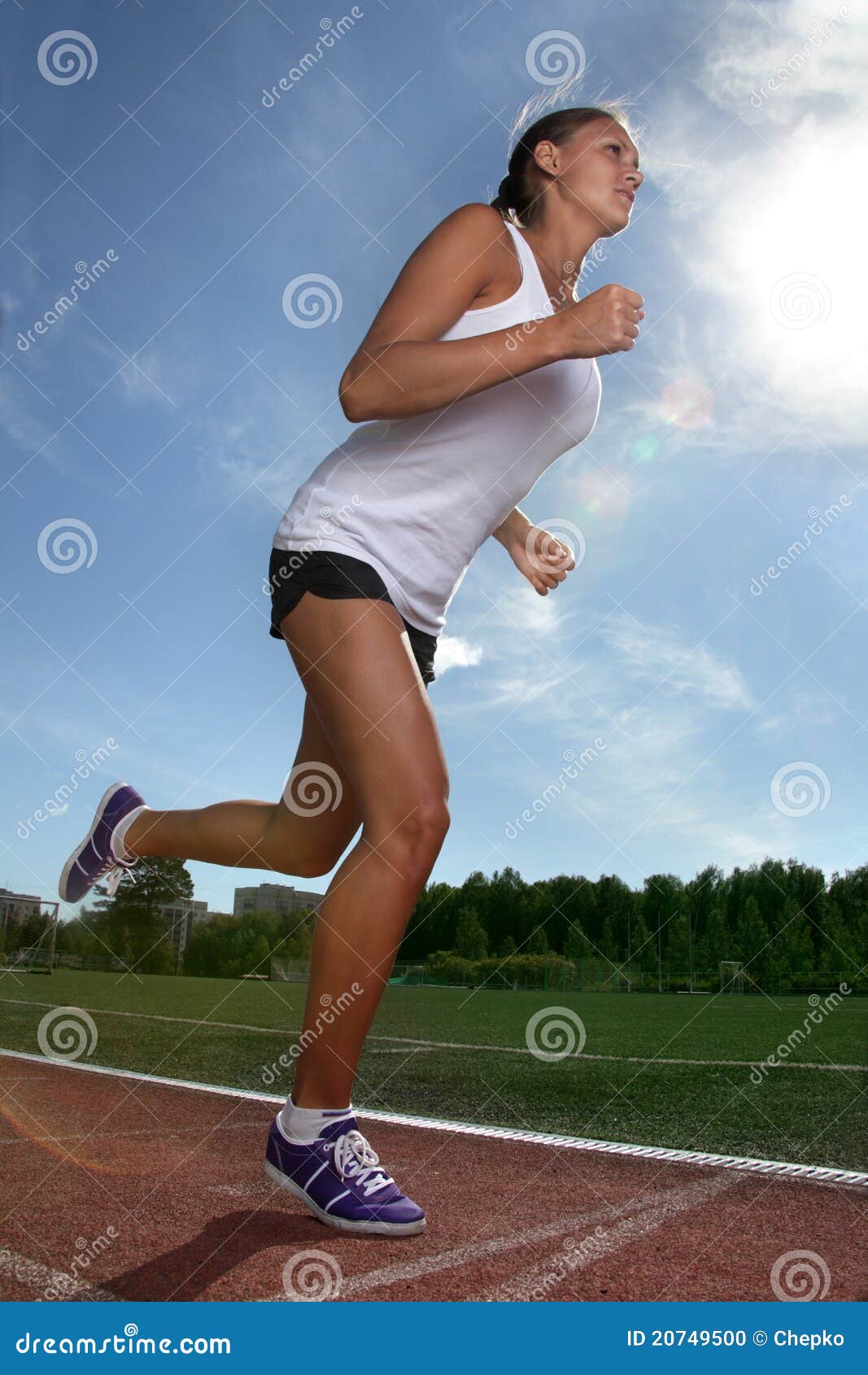 Girl run stock photo. Image of healthy, determination - 20749500