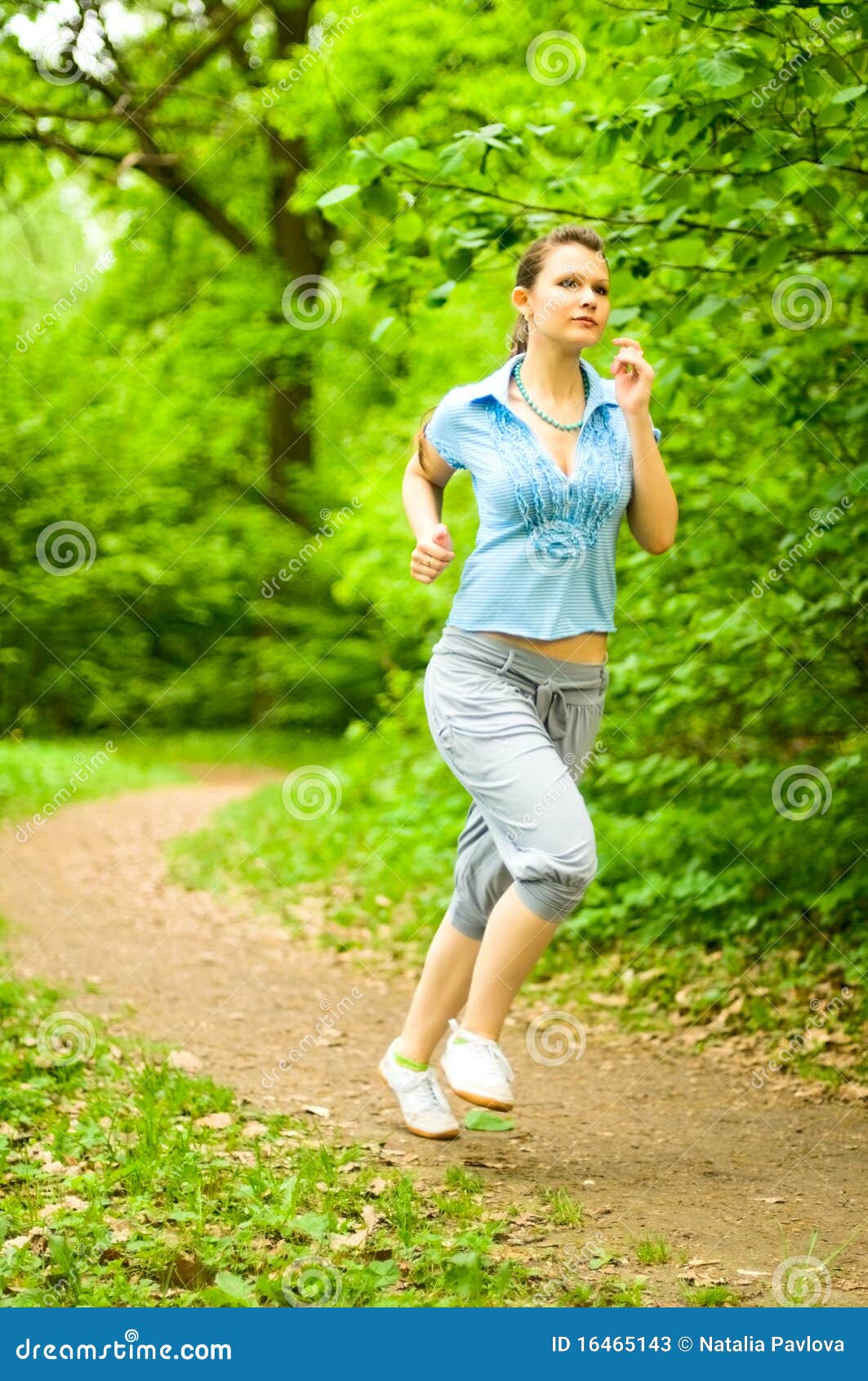 Girl running in park stock image. Image of running, park - 16465143