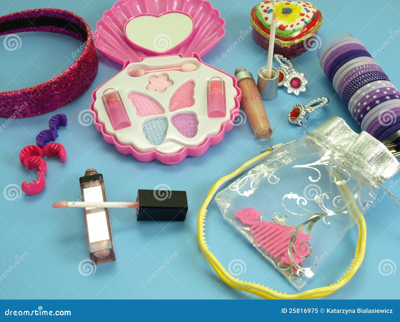 Girl s cosmetics stock image. Image of hairpin, shining - 25816975