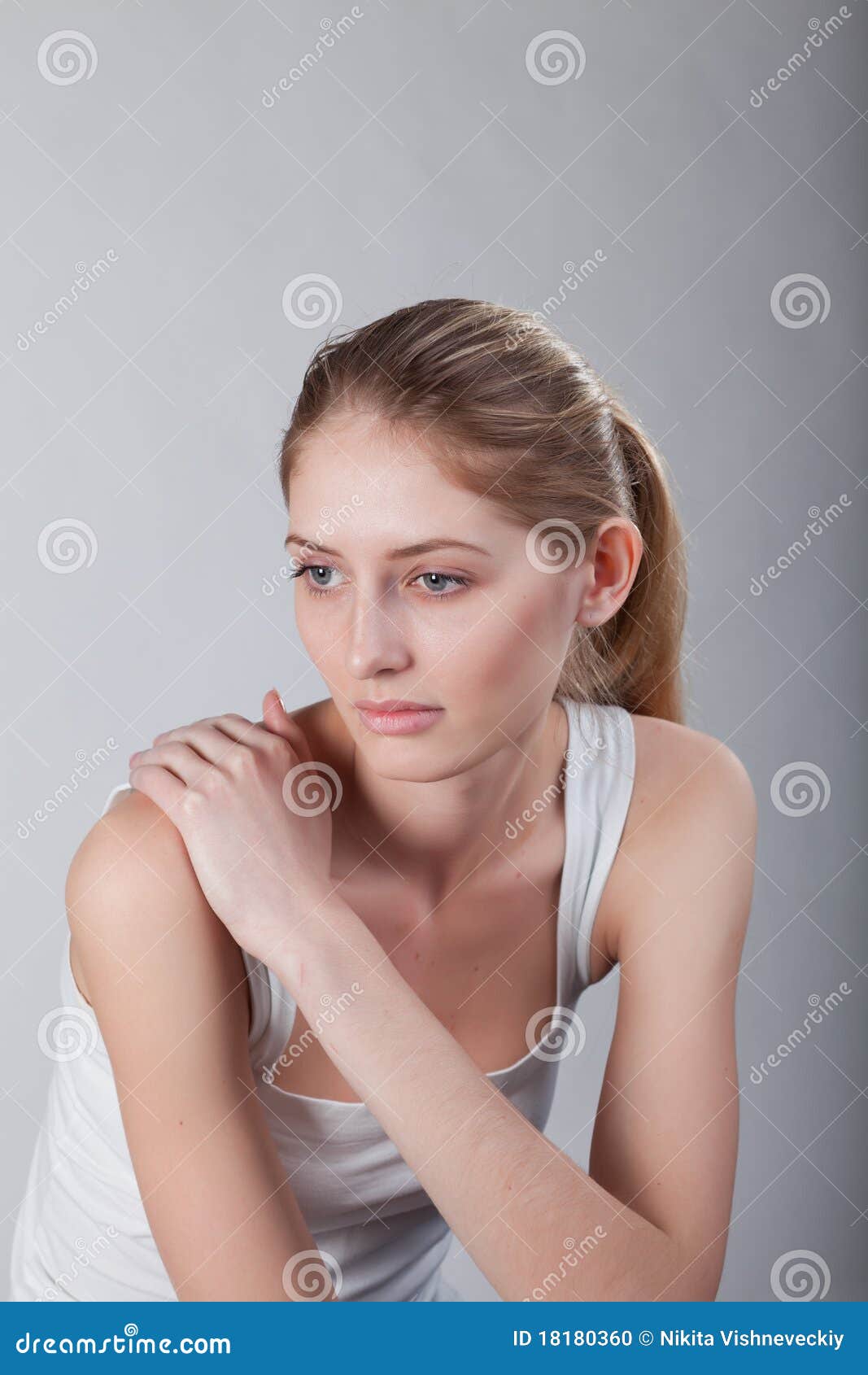Girl s face looking stock photo. Image of background - 18180360