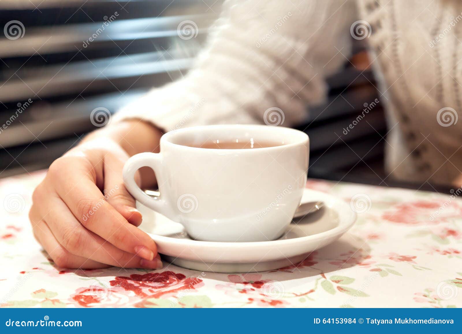 Girl S Hand Holding a Cup of Tea.. Stock Photo - Image of girl, woman ...