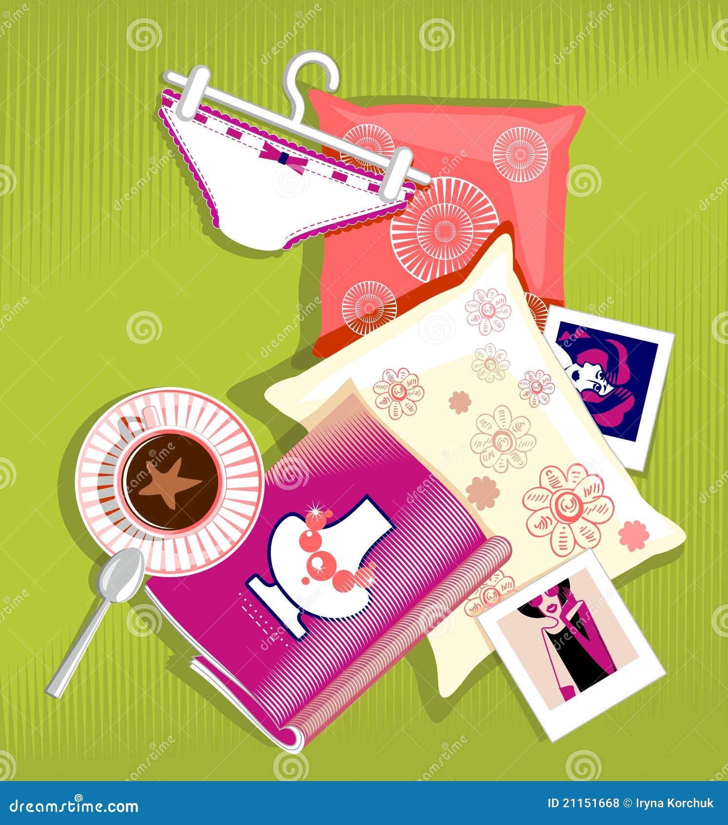 Girl s stuff stock vector. Illustration of beauty, funny - 21151668