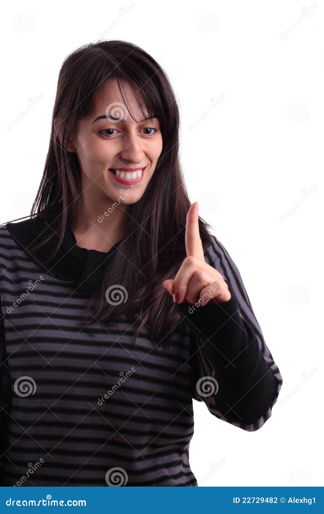 Girl S Threatening with Index Finger Stock Photo - Image of index ...
