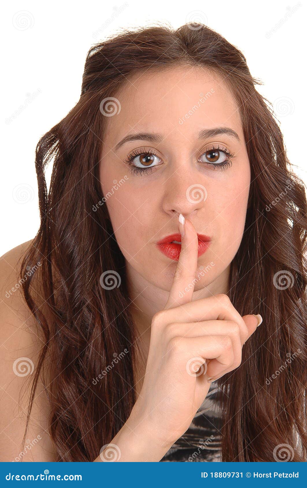 Girl sad quiet. stock image. Image of quiet, hair, girl - 18809731