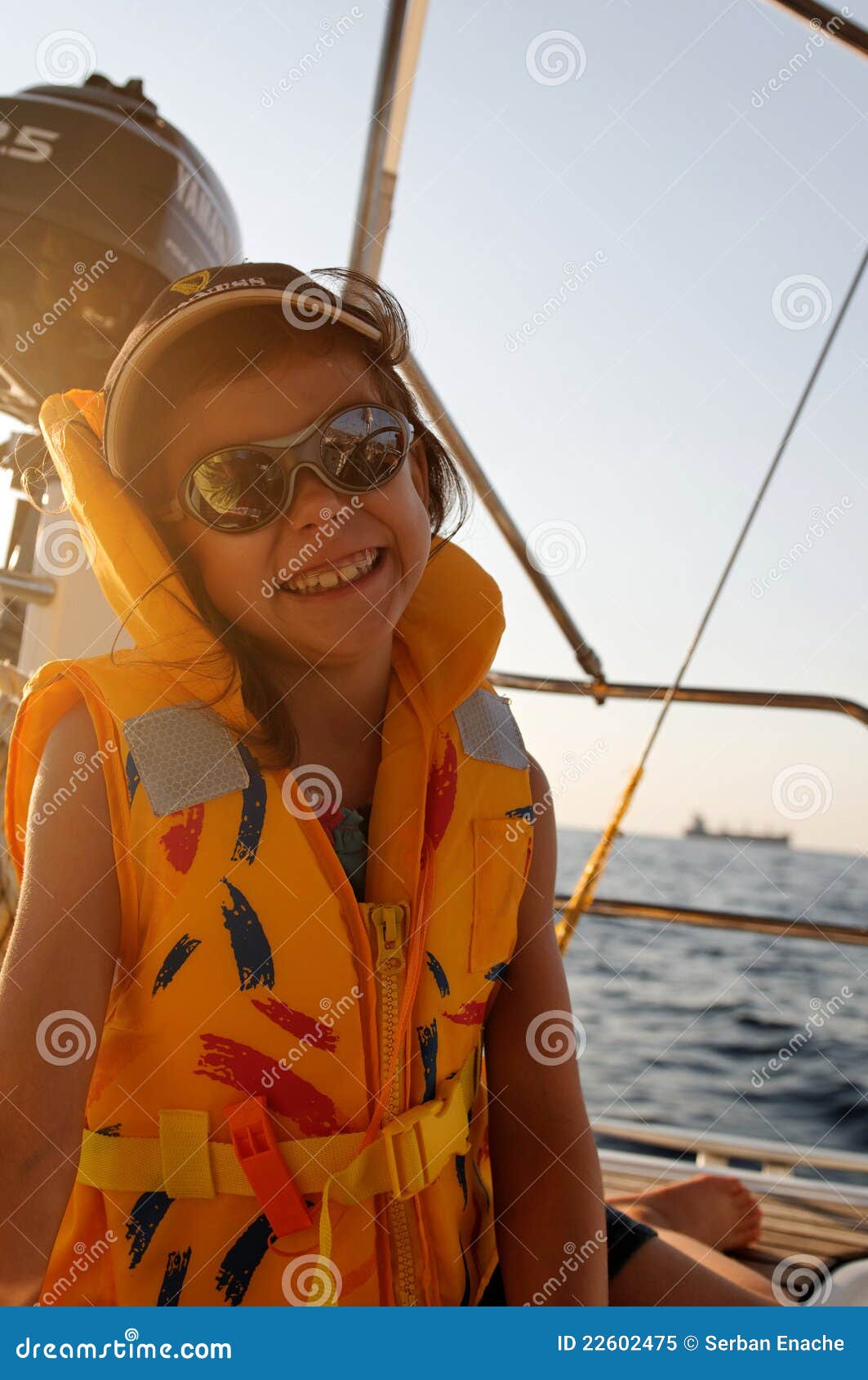 Girl on sailing boat stock image. Image of sailing, maritime - 22602475