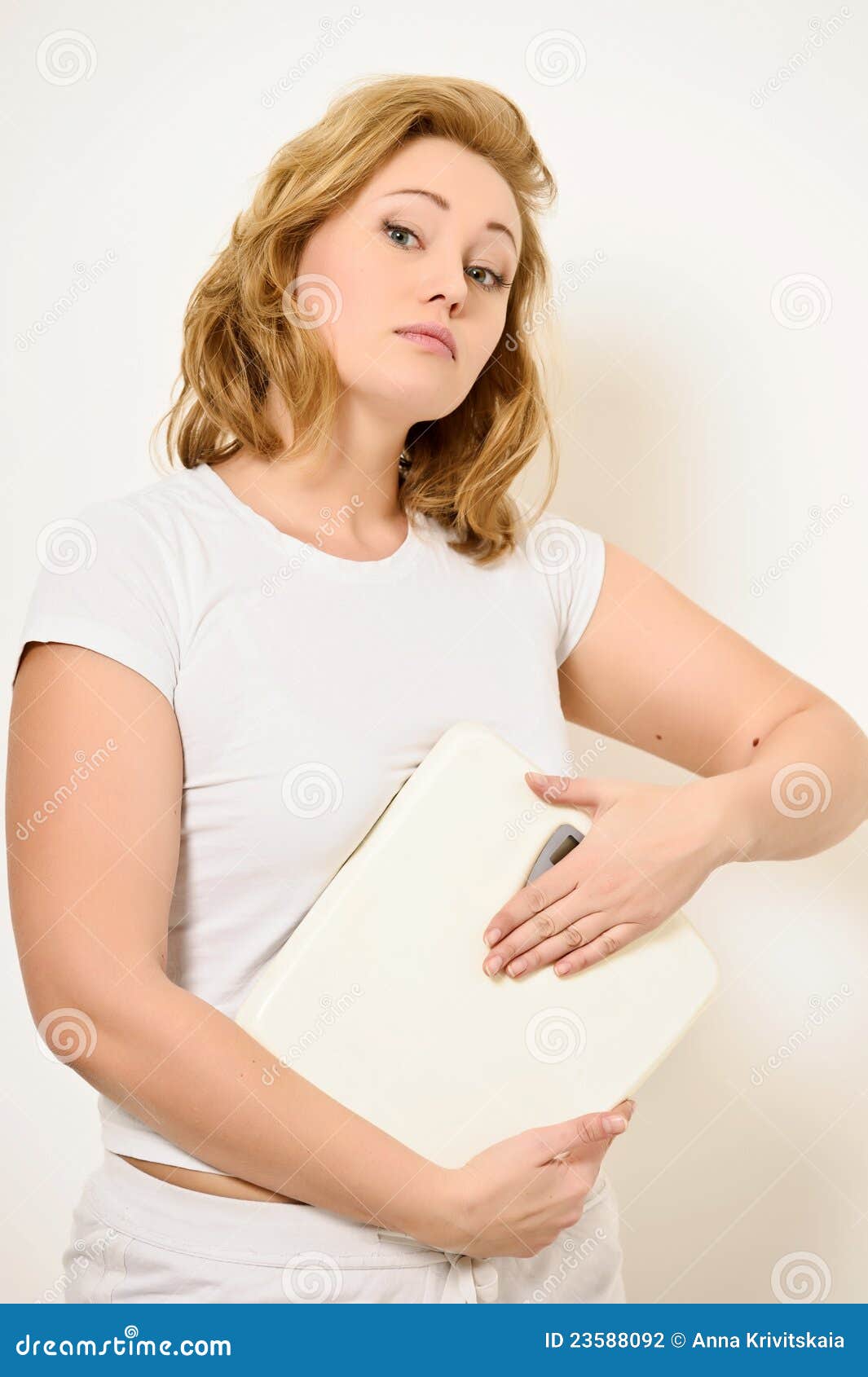 The girl with scales stock photo. Image of girl, figure - 23588092