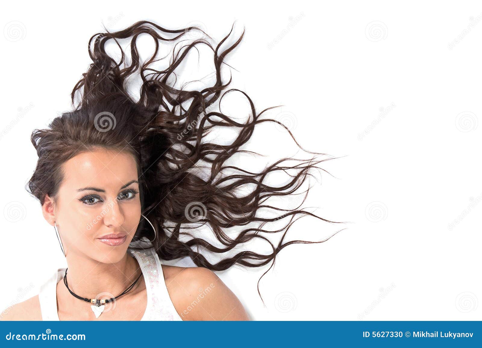 The Girl with Scattered Hair Stock Photo - Image of girl, care: 5627330