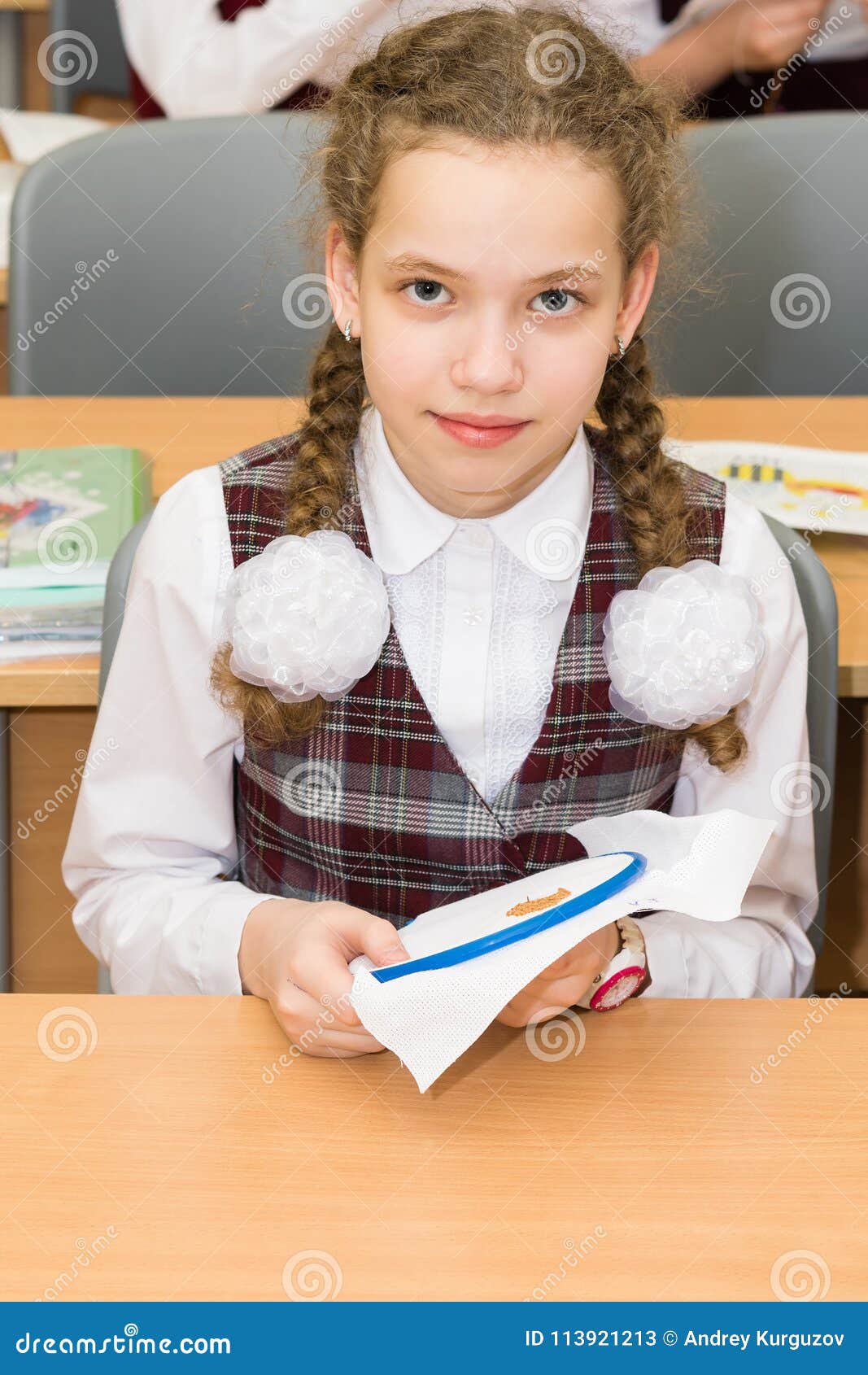 Boy In Uniform Doing Handstand.Children`s Yoga. Exercise Crocodile ...