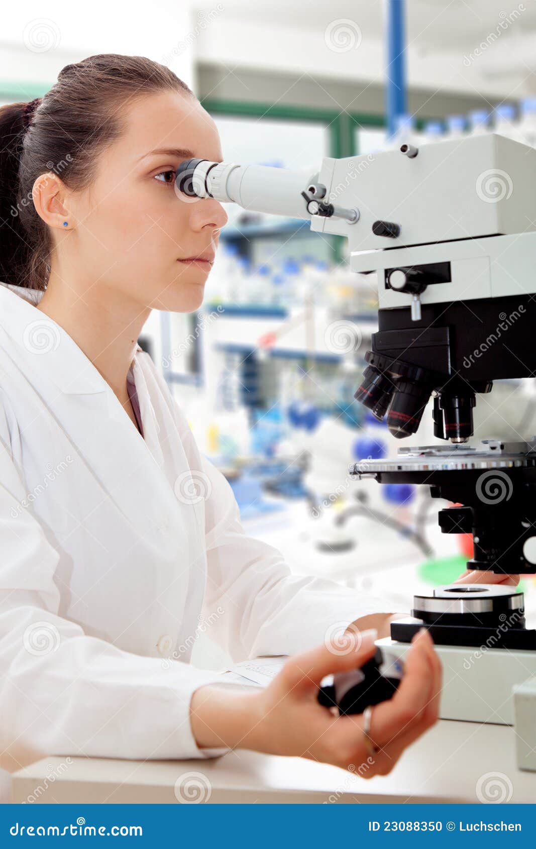 Girl - scientist stock photo. Image of concepts, concept - 23088350