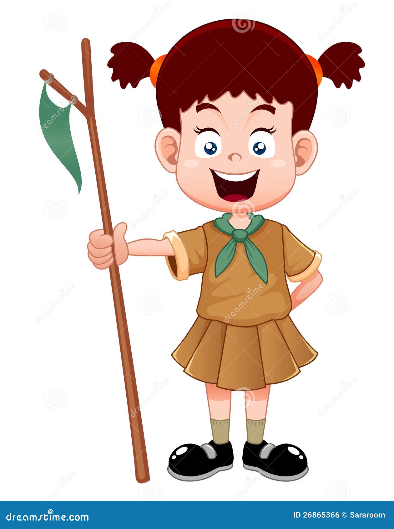 Boy/girl Scout Stickers Cartoon Vector | CartoonDealer.com #26686915