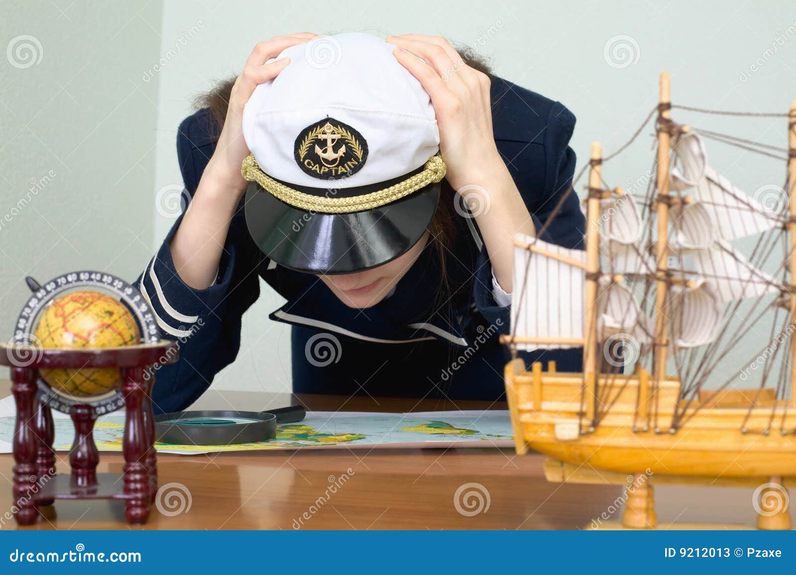 Girl Sea Captain Card Stock Photos - Free & Royalty-Free Stock Photos ...