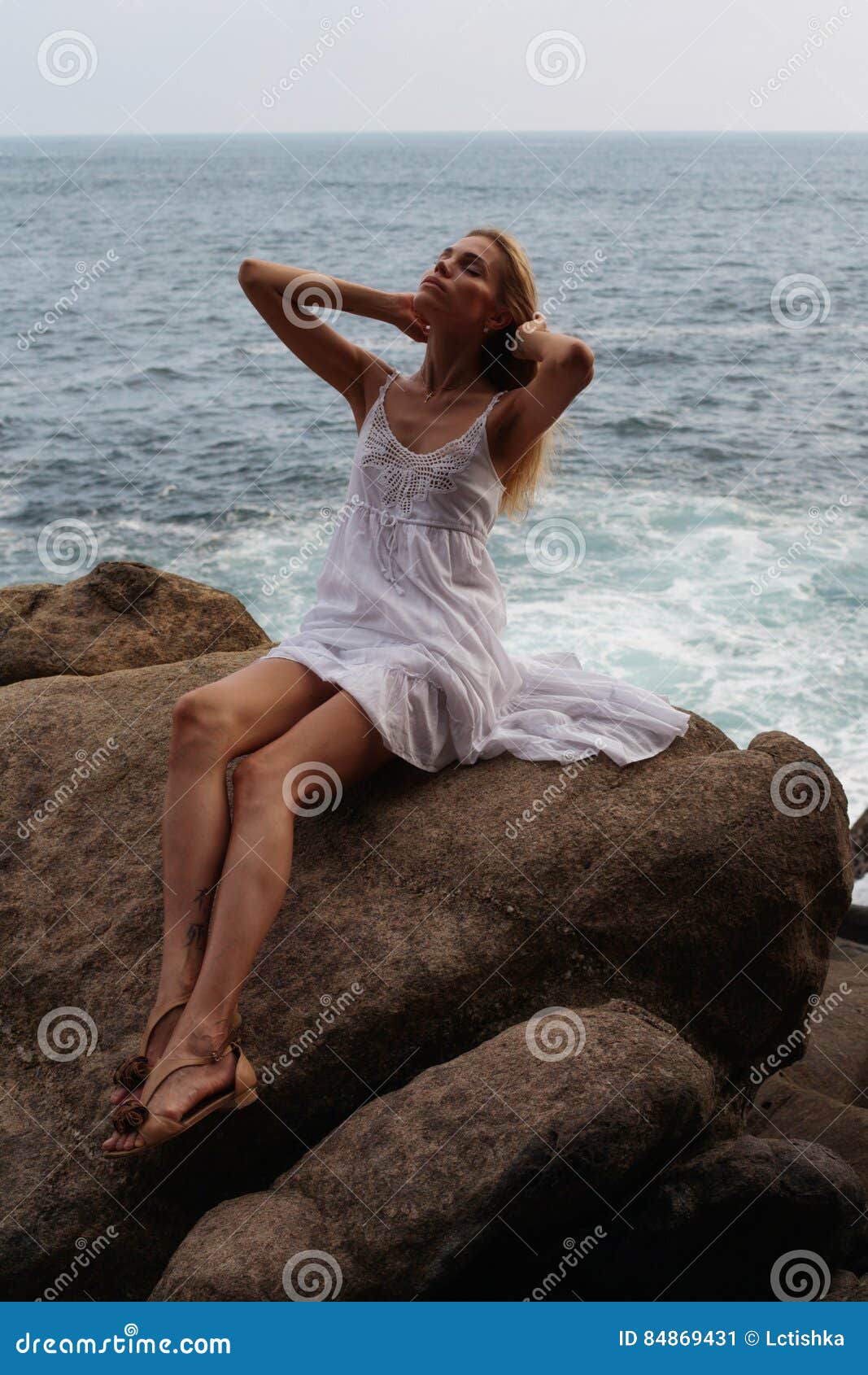 Girl of the sea stock image. Image of freedom, ocean - 84869431