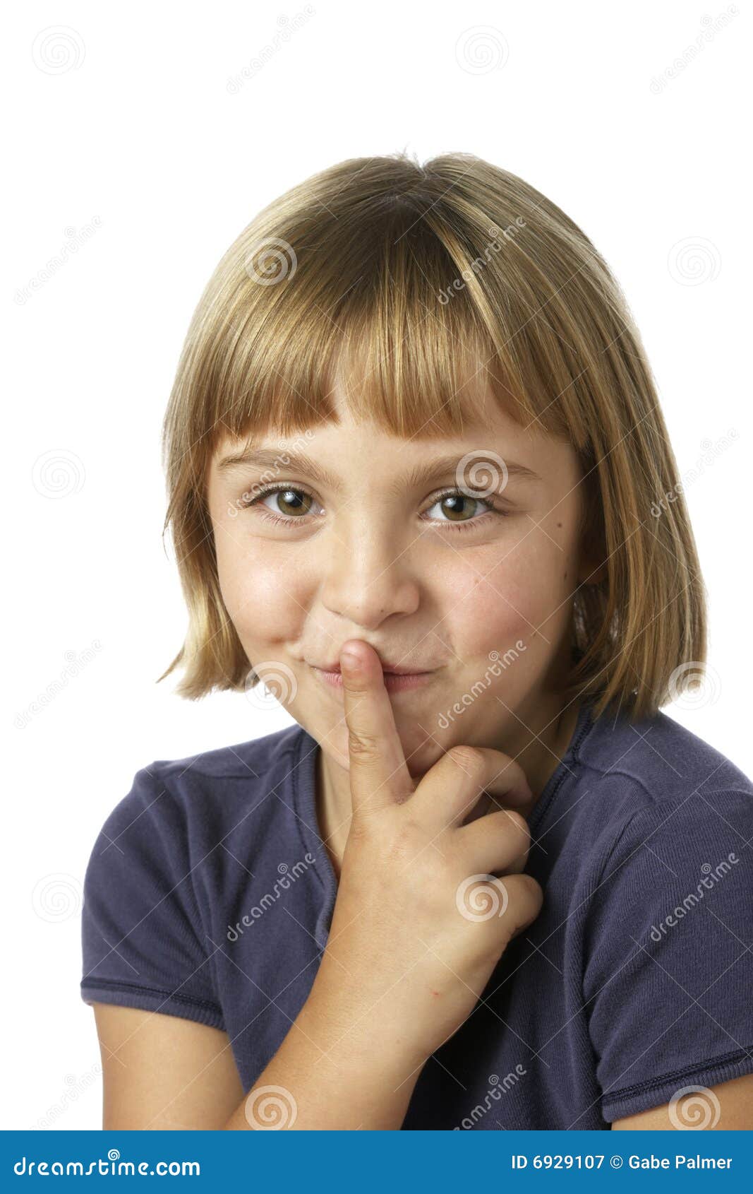 Girl with a secret stock image. Image of face, embarrassed - 6929107
