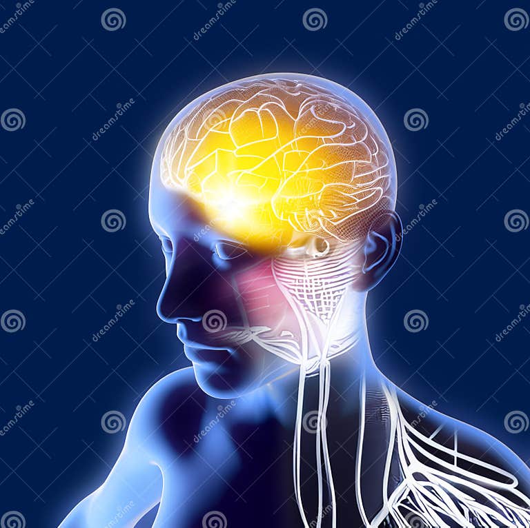 Girl Seen in Profile, Robotically Modified, Cyborg with Human Features ...