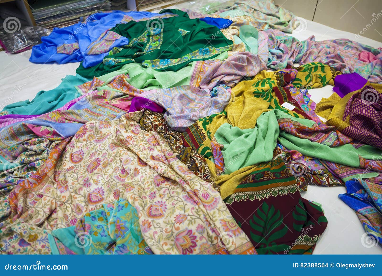 Girl Selection of Clothing in the Indian Store Stock Photo - Image of ...