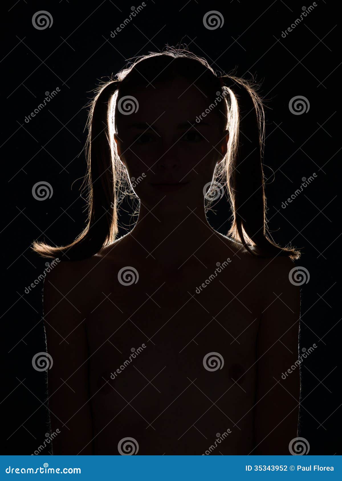 Girl in shadow stock photo. Image of female, girlish - 35343952