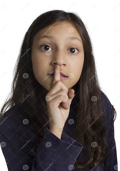 Girl shh stock image. Image of pose, quiet, beautiful - 38371935