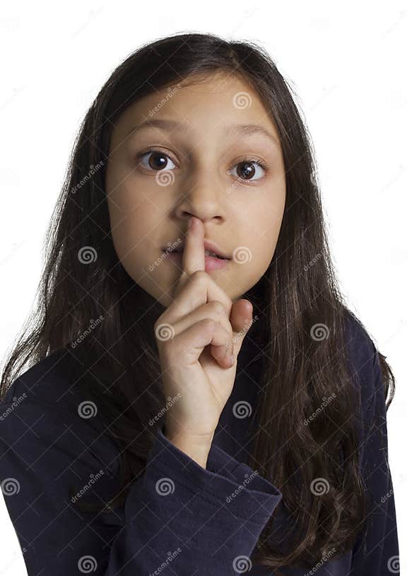 Girl shh stock image. Image of pose, quiet, beautiful - 38371935