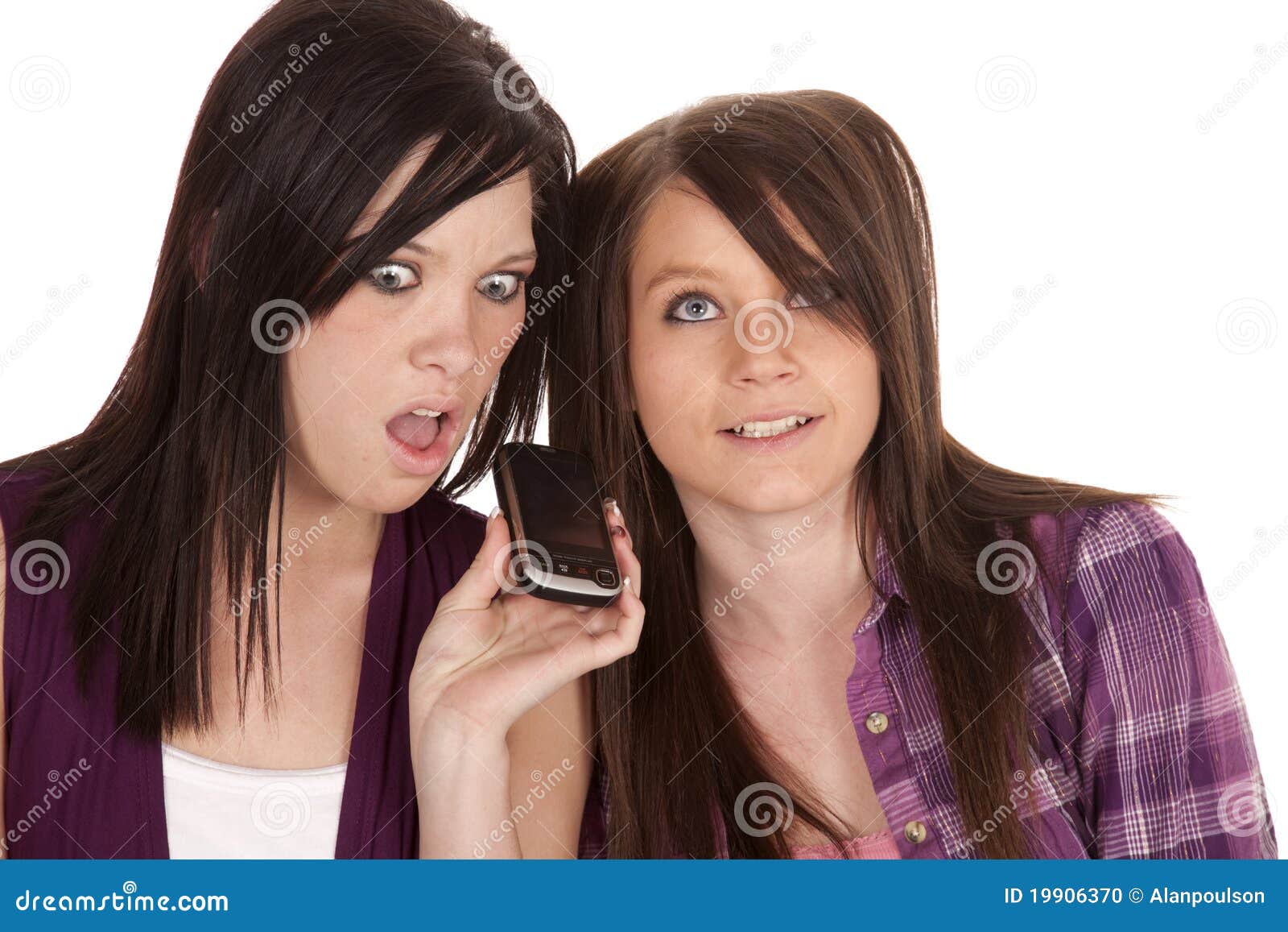 Girl shocked phone stock photo. Image of expression, holding - 19906370
