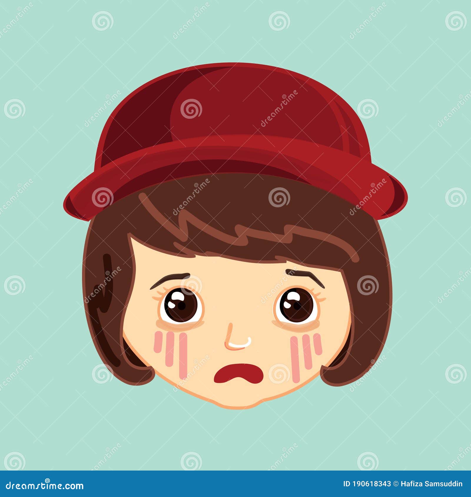 Girl With Shocked Face Expression, Emotional Reaction, Mood Of People ...