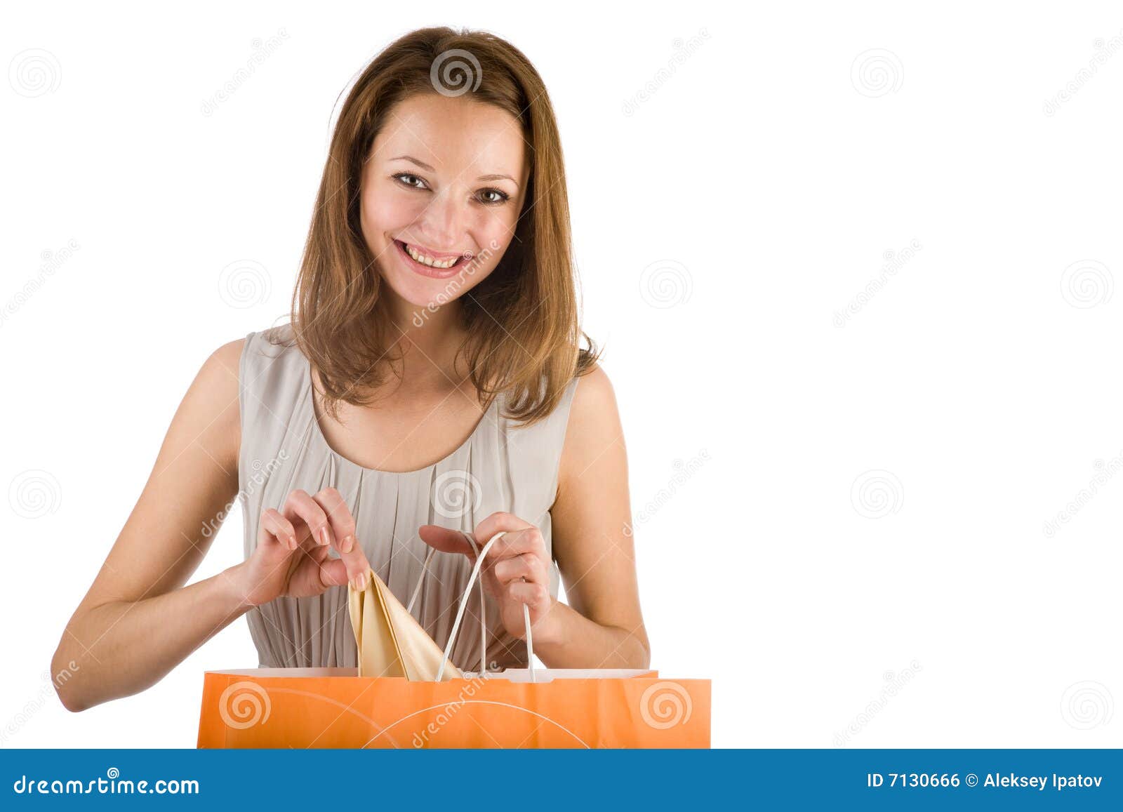 Girl with shopping bag stock photo. Image of mall, shopper - 7130666