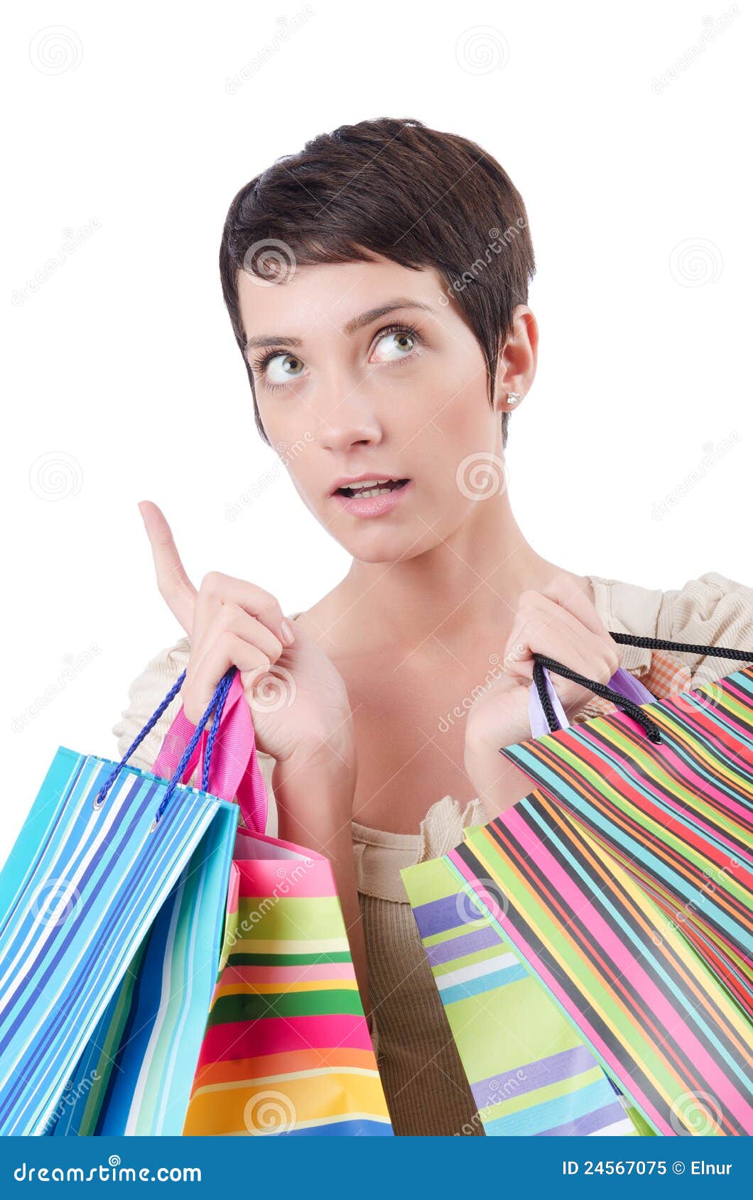 Girl after the Shopping Spree Stock Image - Image of person, beauty ...