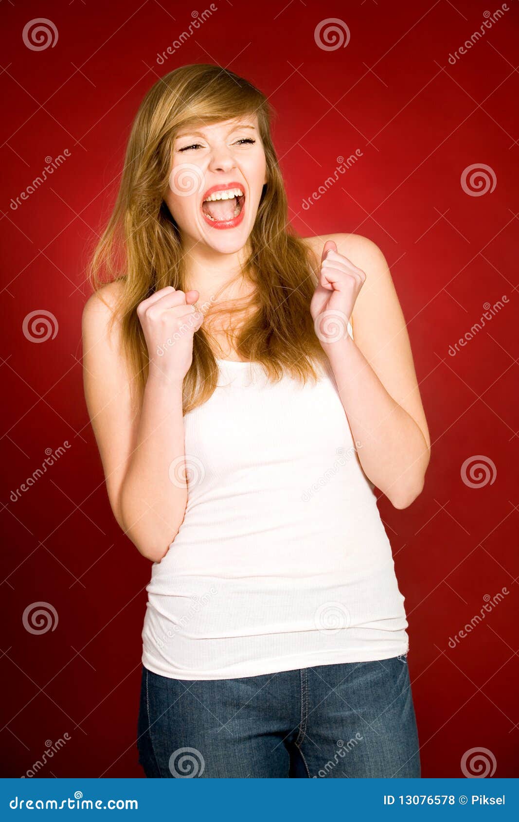 Girl shouting stock photo. Image of humorous, girl, screaming - 13076578