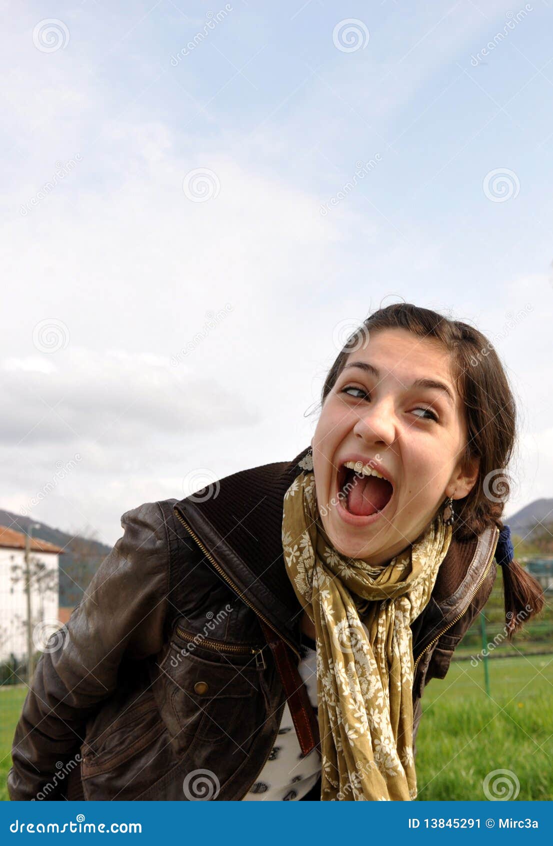 Girl shouting stock image. Image of beauty, beautiful - 13845291