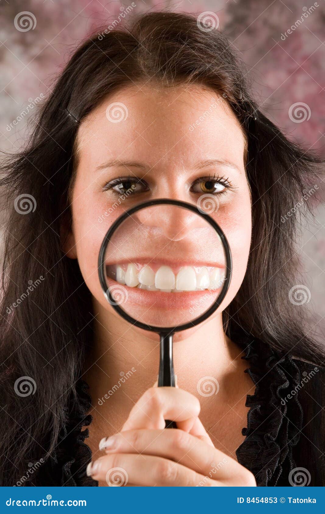 Girl Showing Her Healthy Teeth Stock Image - Image of healthy, lady ...