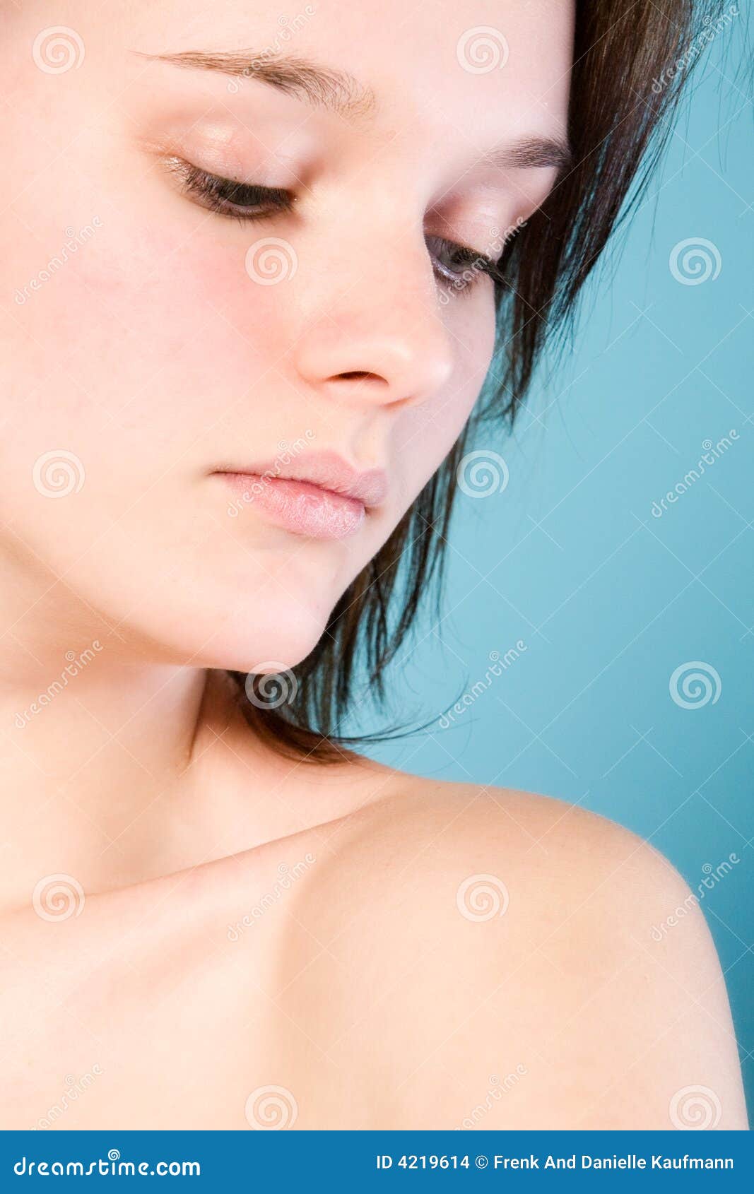 Girl is showing her skin stock photo. Image of care, young - 4219614