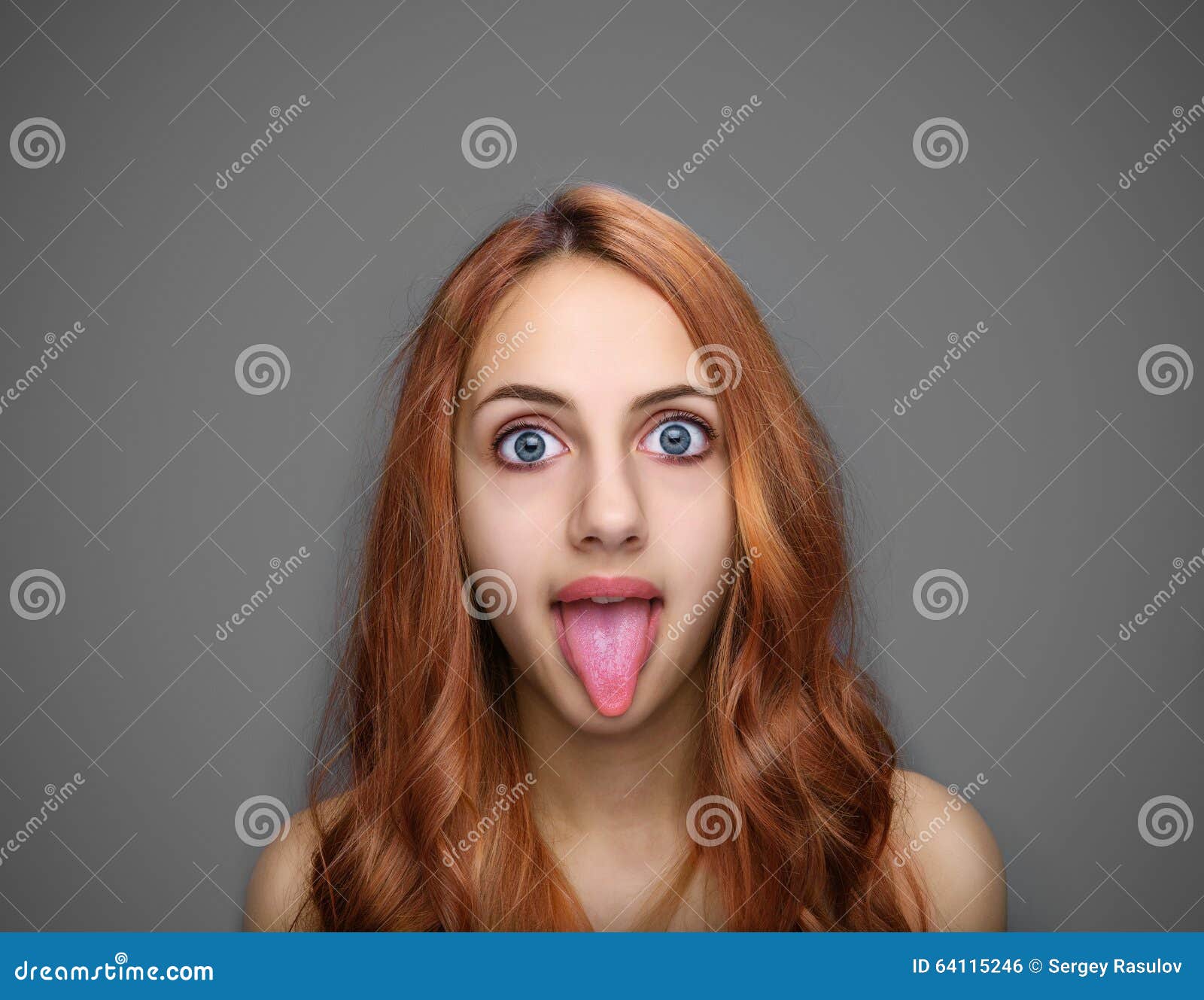 Girl Showing Tongue . Stock Photography | CartoonDealer.com #64115246 Girl Showing Tongue . Stock Photography | CartoonDealer.com #64115246