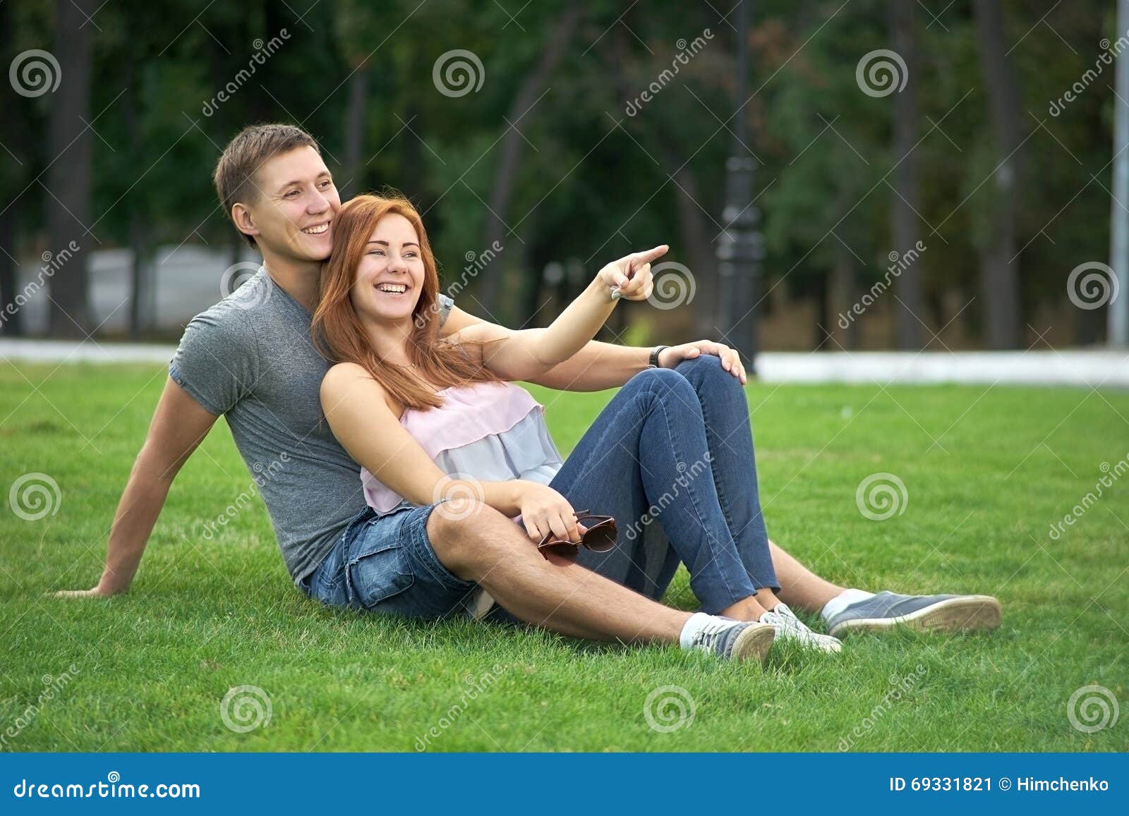 Girl Shows Finger Direction Stock Image - Image of female, feelings ...